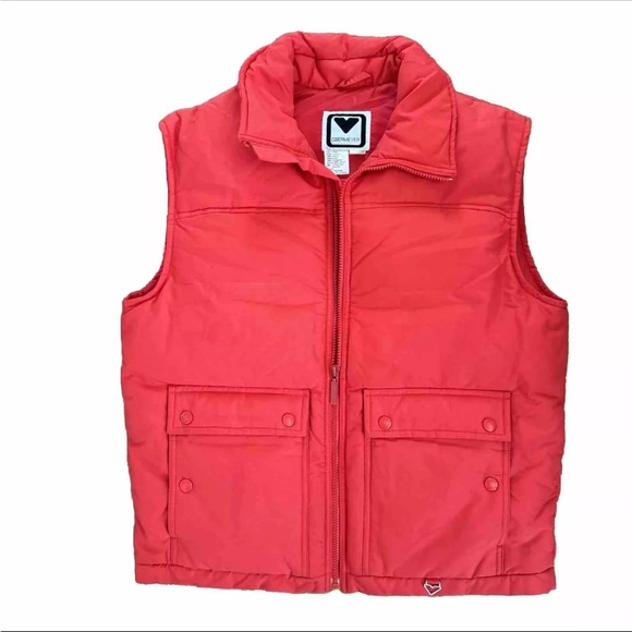 Obermeyer | Jackets & Coats | Mens Vtg Obermeyer Red Down Ski Vest Full ...